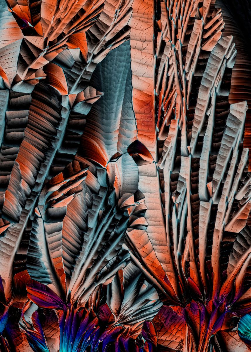 'Crystal Patterns IV' Poster, picture, metal print, paint by Jaroslaw ...