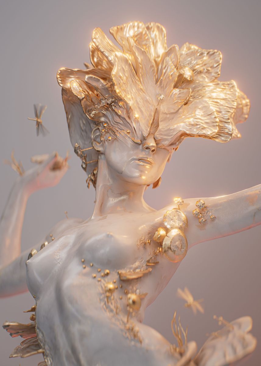 'Firefly 4' Poster, picture, metal print, paint by Adam Spizak | Displate