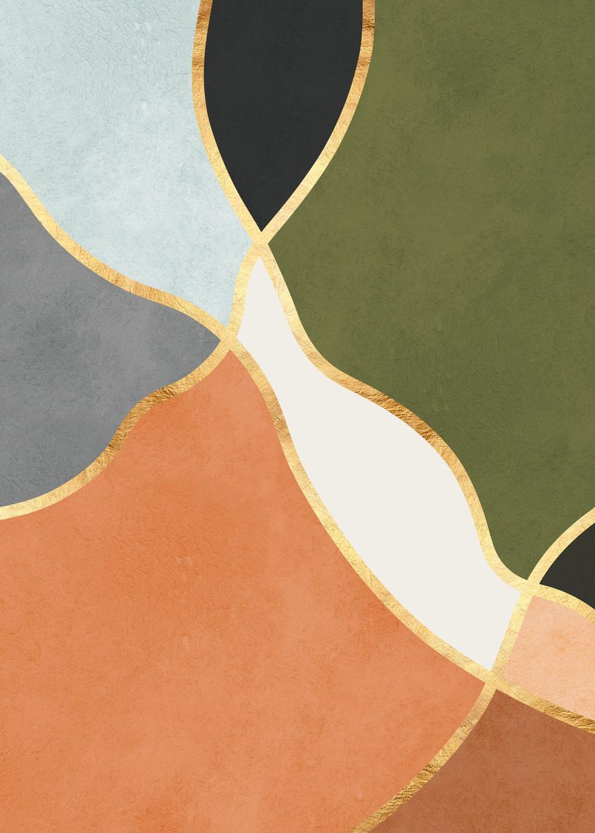 'Expressive forms 9' Poster, picture, metal print, paint by Vitor Costa ...