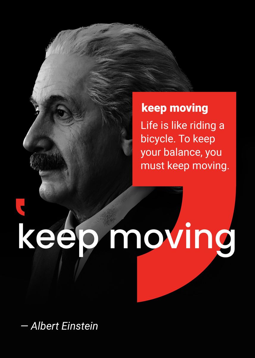 'Albert Einstein quotes' Poster, picture, metal print, paint by Basues ...