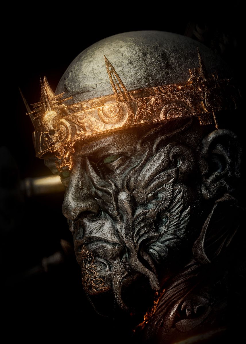 'King Gabriel' Poster, picture, metal print, paint by Adam Spizak ...