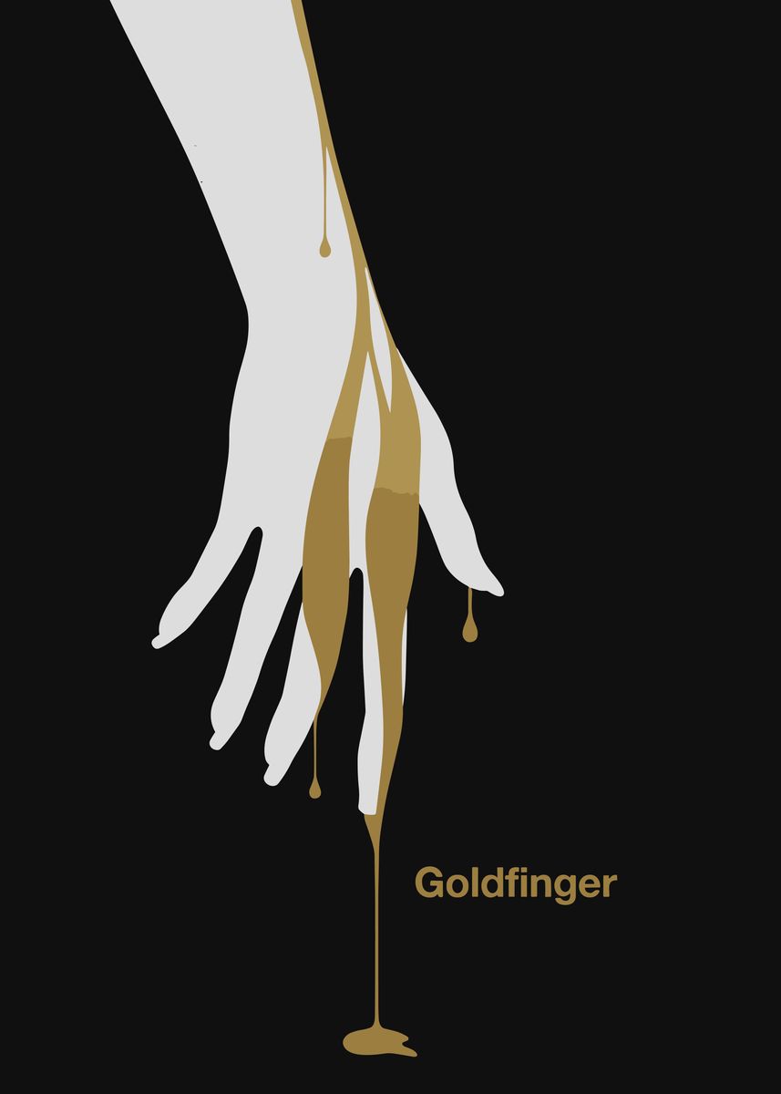 'Agent 007 Goldfinger' Poster, picture, metal print, paint by Candy ...