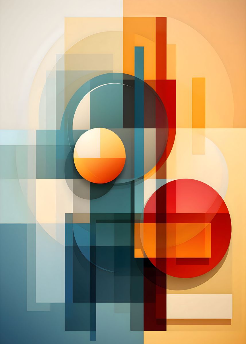 'World of Shapes' Poster, picture, metal print, paint by Zanoozi Art ...