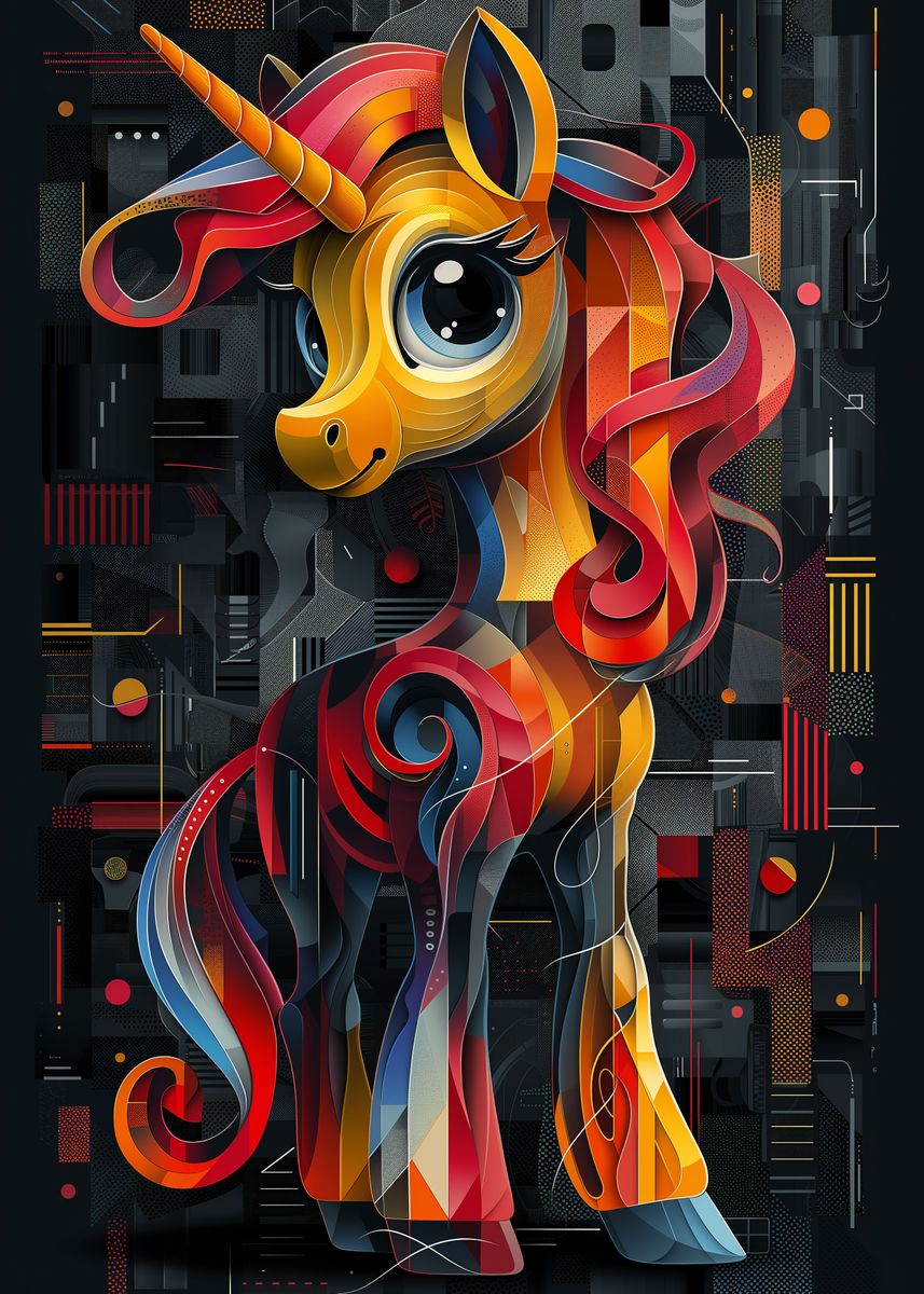 'My Little Pony Poster' Poster, picture, metal print, paint by ...