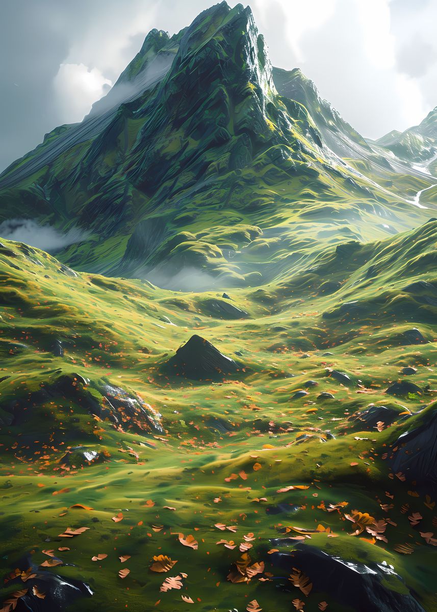 'Enchanting Landscape' Poster, picture, metal print, paint by Autophil ...