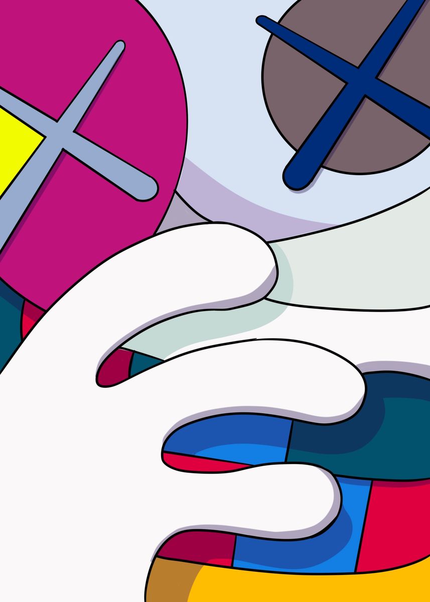 'Graffiti kaws ' Poster, picture, metal print, paint by Boon Edgar ...