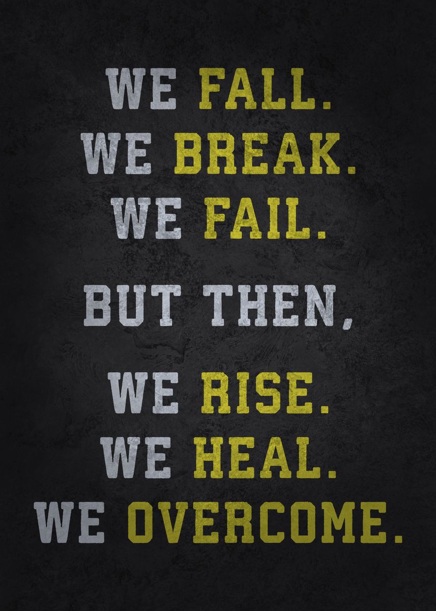 'Overcome' Poster, picture, metal print, paint by GOHAN | Displate