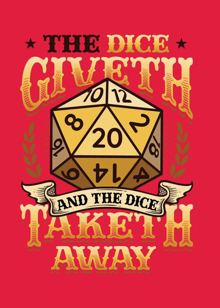 'Rolled Low D20 Tabletop' Poster, picture, metal print, paint by Sascha ...