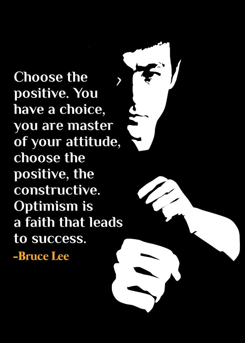 'Bruce Lee Quotes ' Poster, picture, metal print, paint by NOHARA ...
