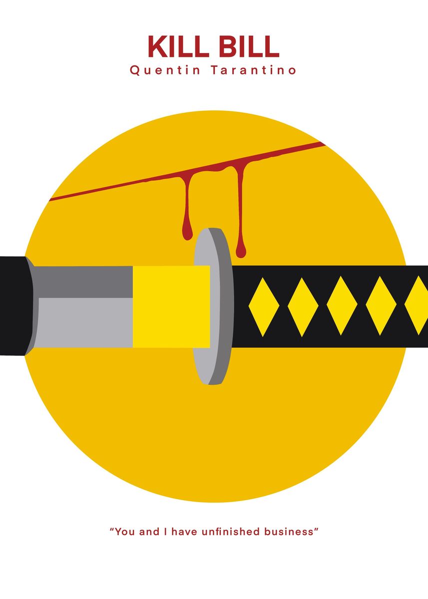 'Kill Bill' Poster, picture, metal print, paint by Magic Apes | Displate