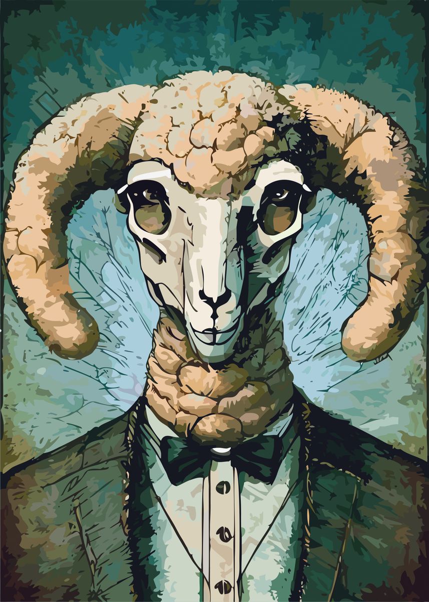 'Mr Ramon' Poster, picture, metal print, paint by der Mumpitz | Displate