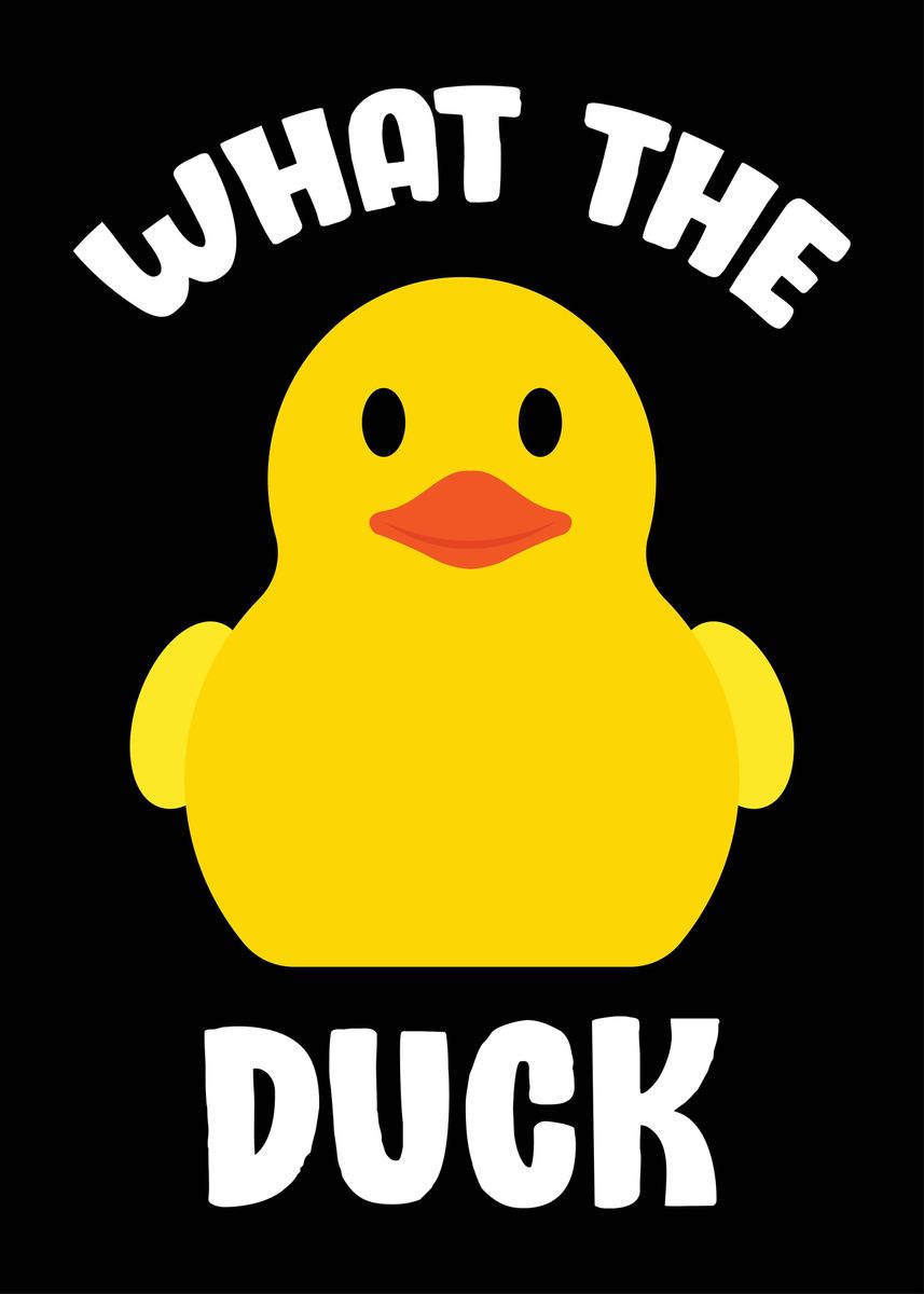 'Humor Duck Geek Nerd' Poster, picture, metal print, paint by Firkins ...