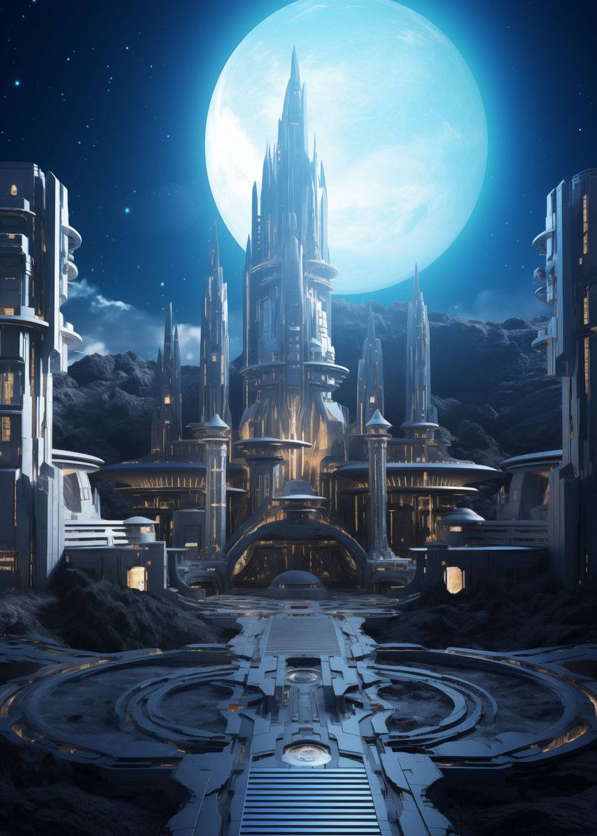 'Abstract Lost Temple' Poster, picture, metal print, paint by Finnick ...