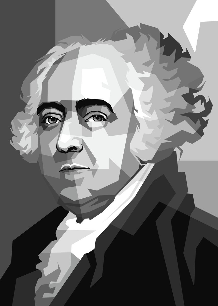 'John Adams WPAP' Poster, picture, metal print, paint by Dika Sujud ...