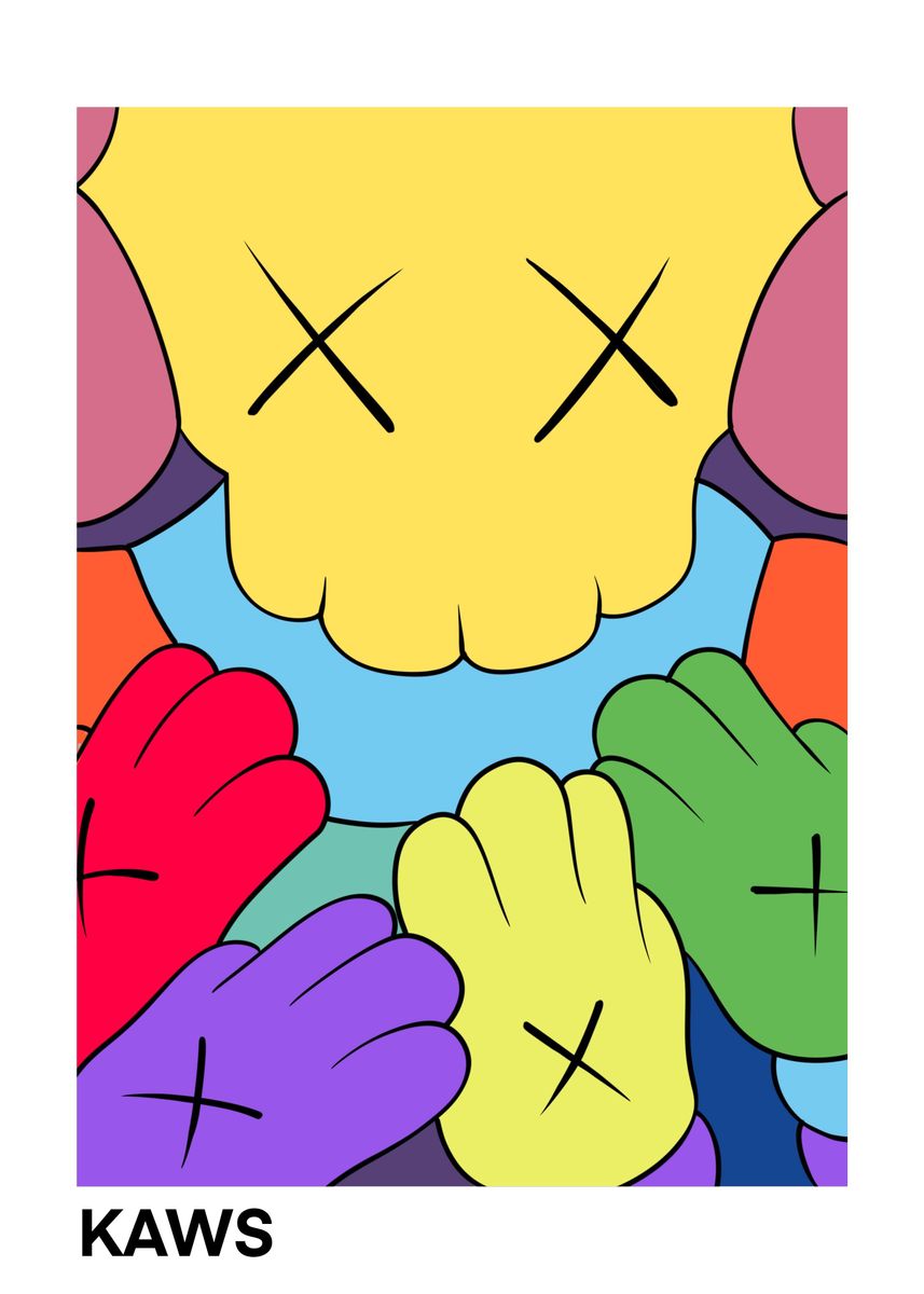 'Graffiti kaws posters' Poster, picture, metal print, paint by Boon ...