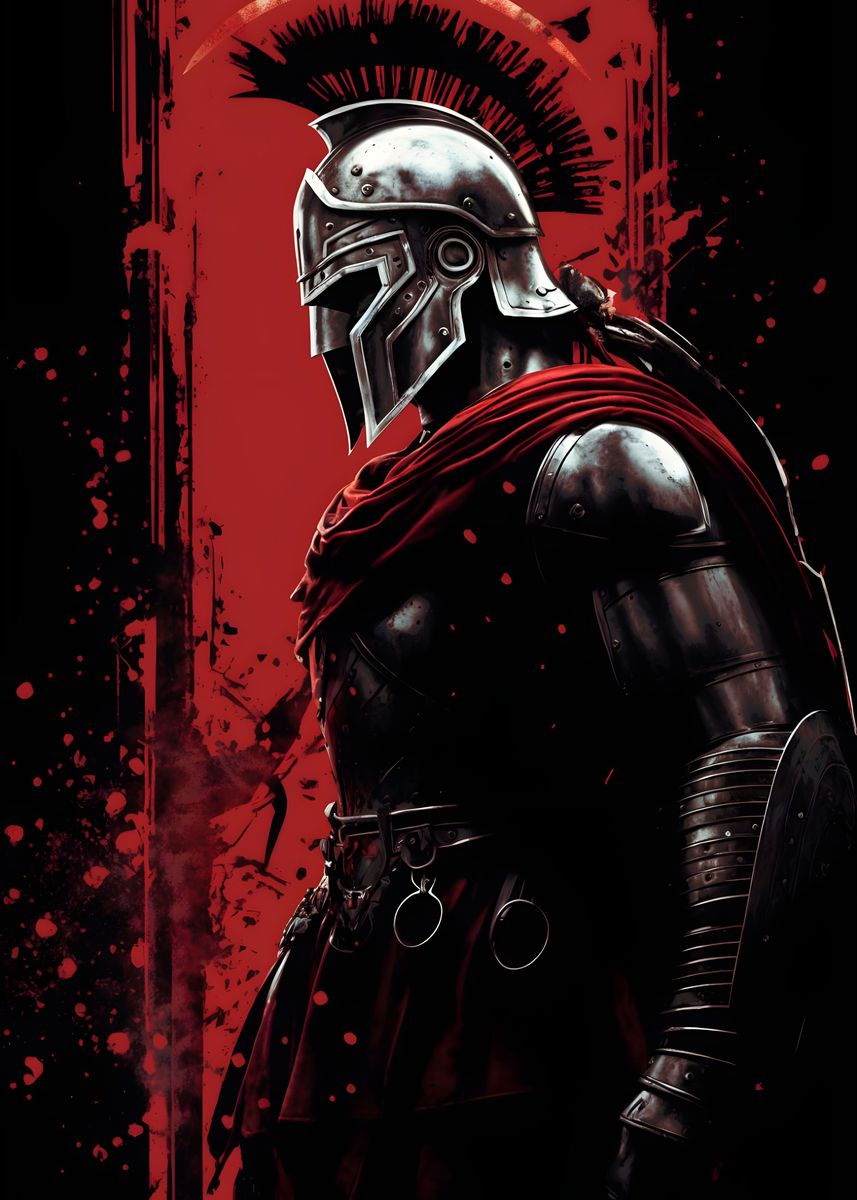 'spartan soldier 300' Poster, picture, metal print, paint by Zeeshan ...