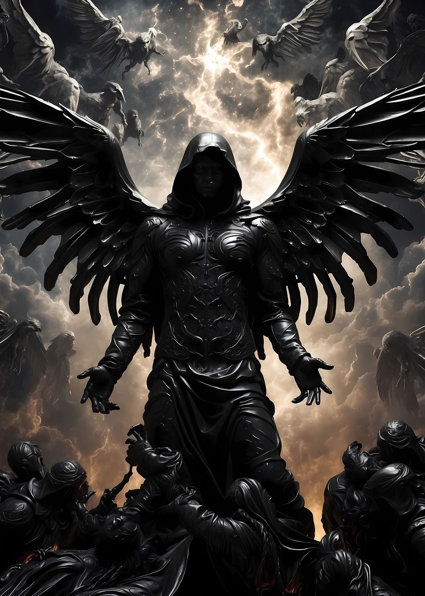 'Dark Angel' Poster, picture, metal print, paint by Oleksandr Kovalov ...