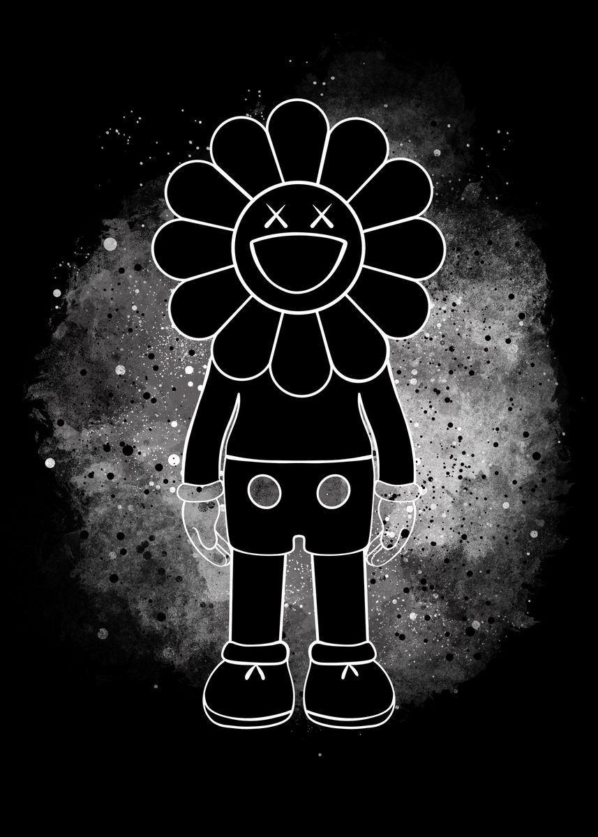 'Flower kaws' Poster, picture, metal print, paint by fay list.art ...