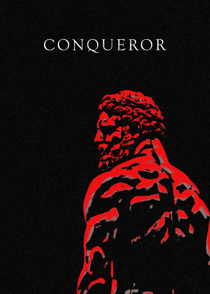 'Conqueror Stoicism Mindset' Poster, picture, metal print, paint by ...
