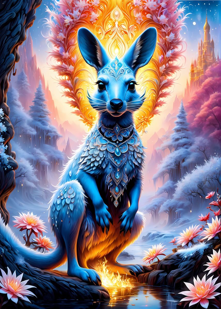 'Mythical Kangaroo' Poster, picture, metal print, paint by Poster ...