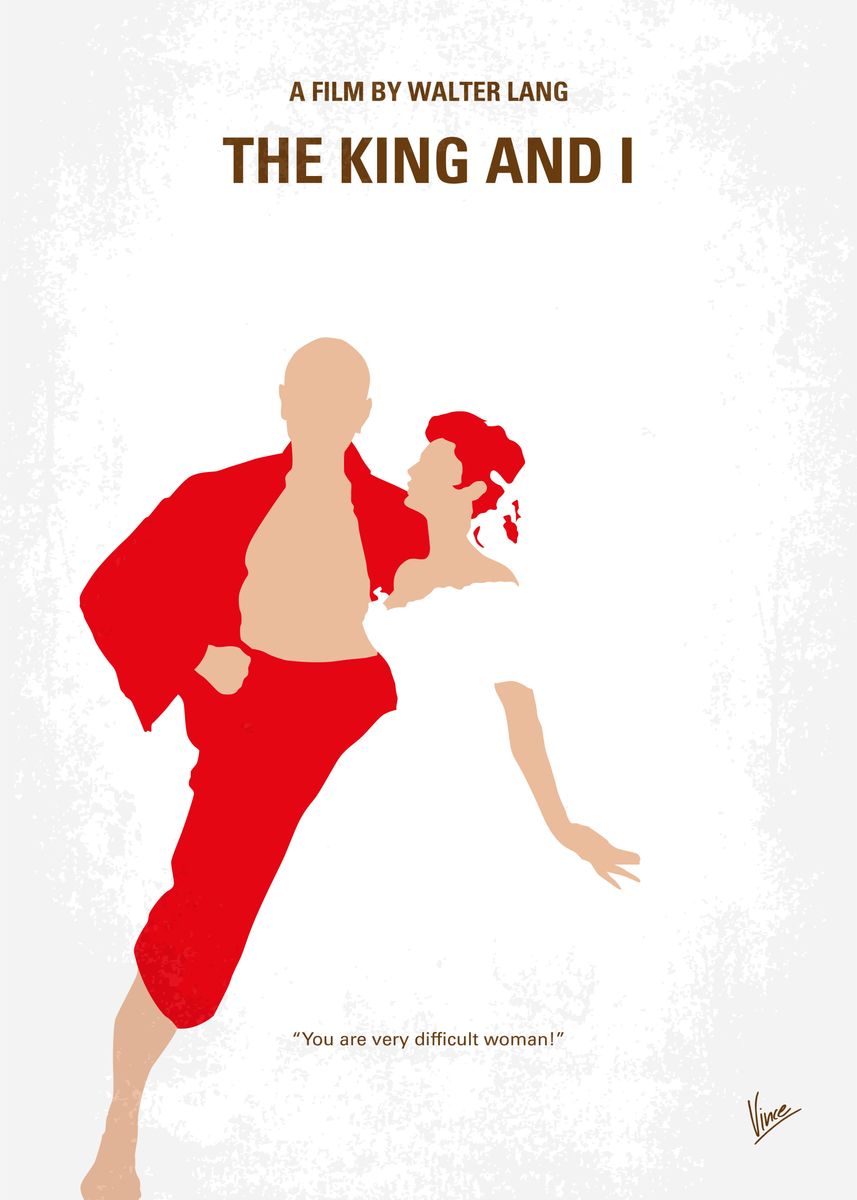 'No1423 The King and I' Poster, picture, metal print, paint by ...