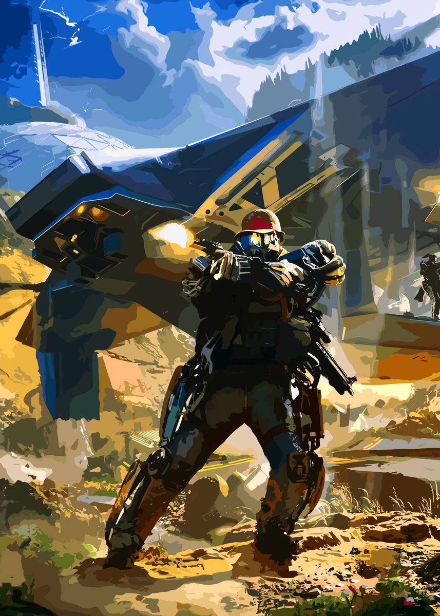 'Battlefield' Poster, picture, metal print, paint by zakuro | Displate