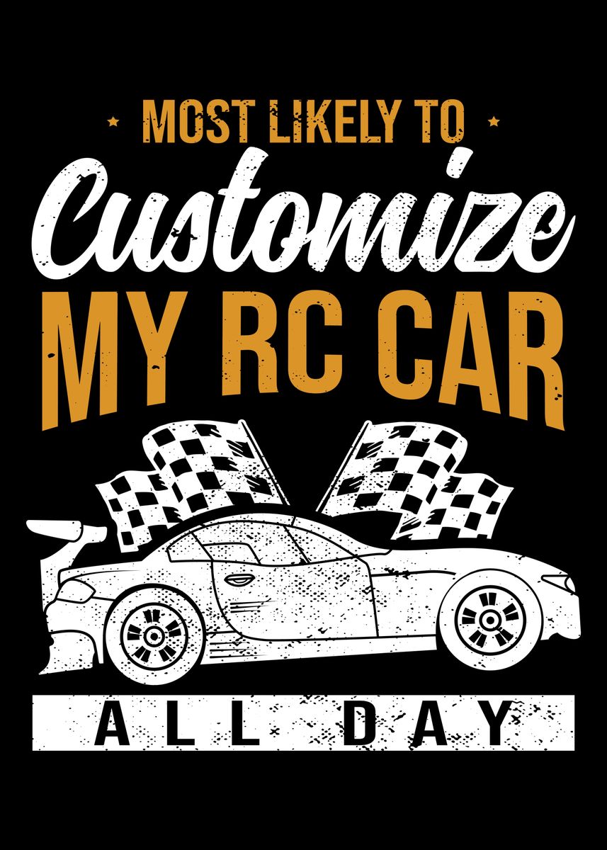 'Customize RC Car Slot Car' Poster, picture, metal print, paint by ...