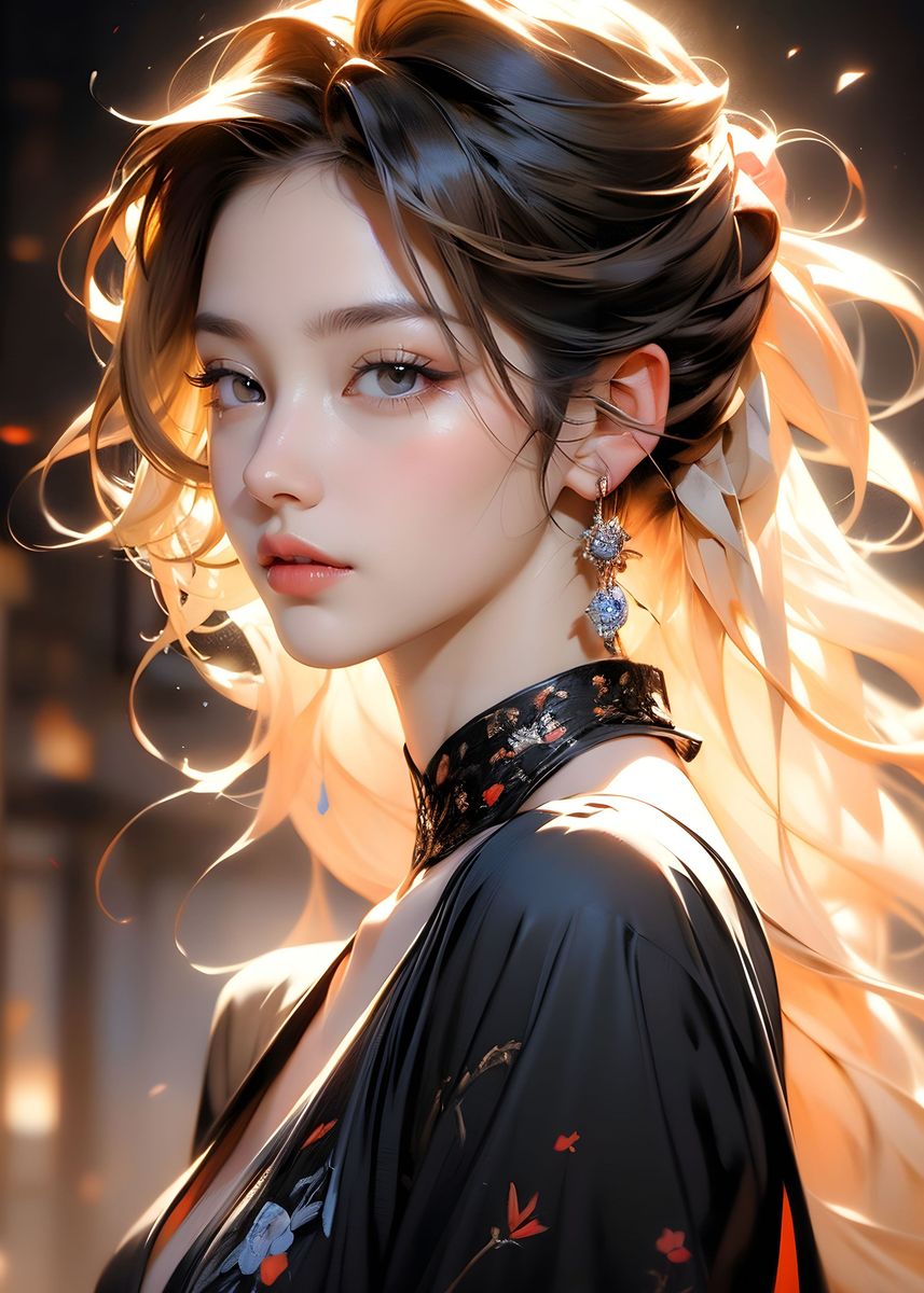 'Ondine' Poster, picture, metal print, paint by Entertain Time | Displate