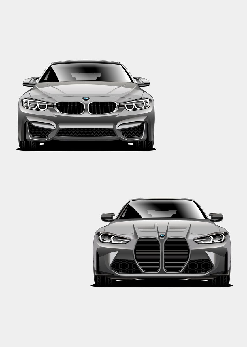 'BMW M4 Evolution' Poster, picture, metal print, paint by Conceptual ...