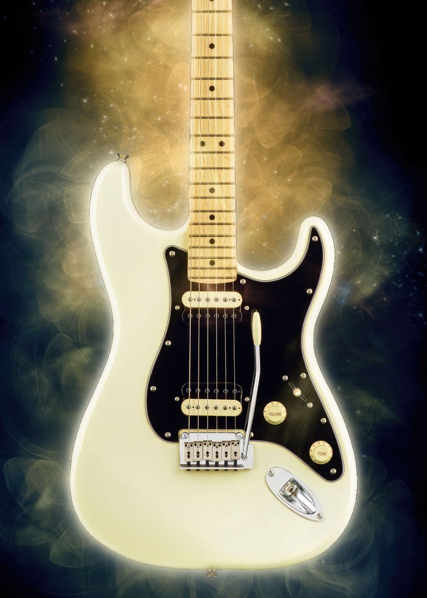 'guitar v2' Poster, picture, metal print, paint by artisticdesign 1903 ...