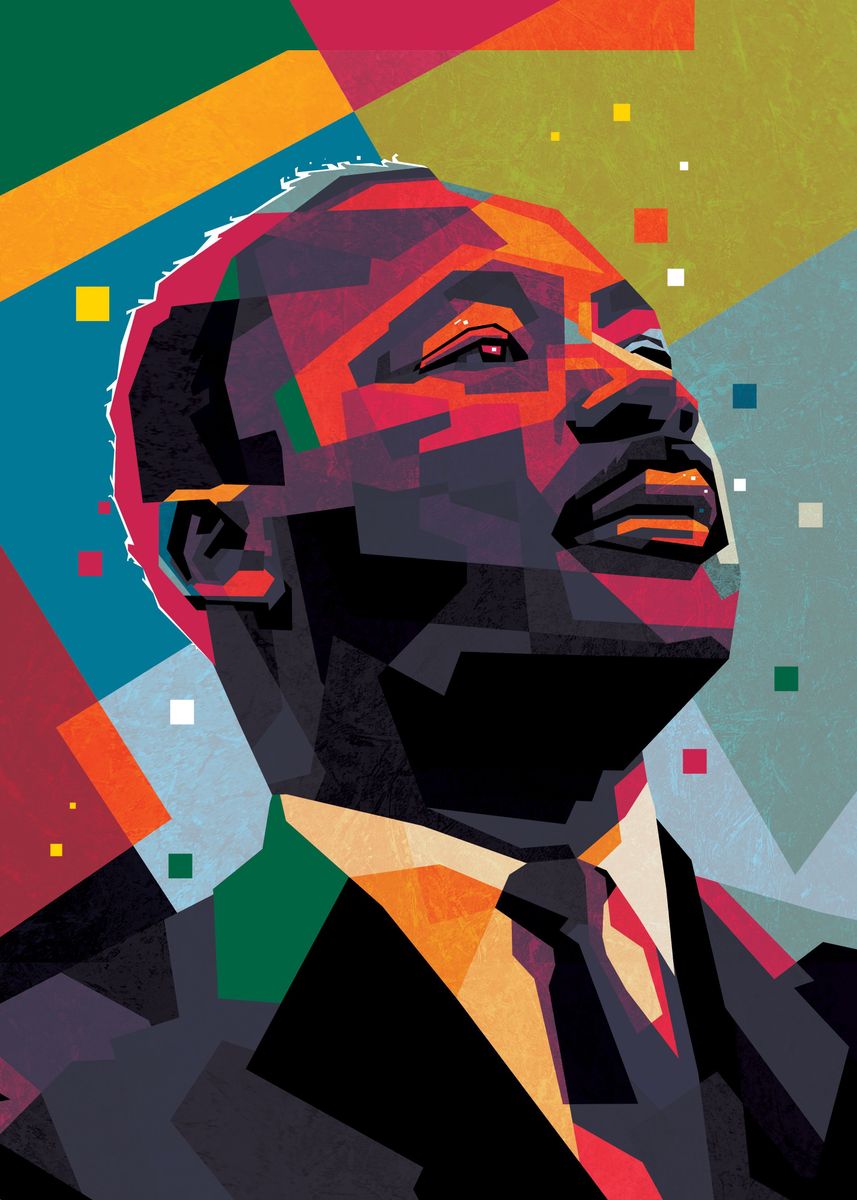 'martin luther king' Poster, picture, metal print, paint by Em sandia ...