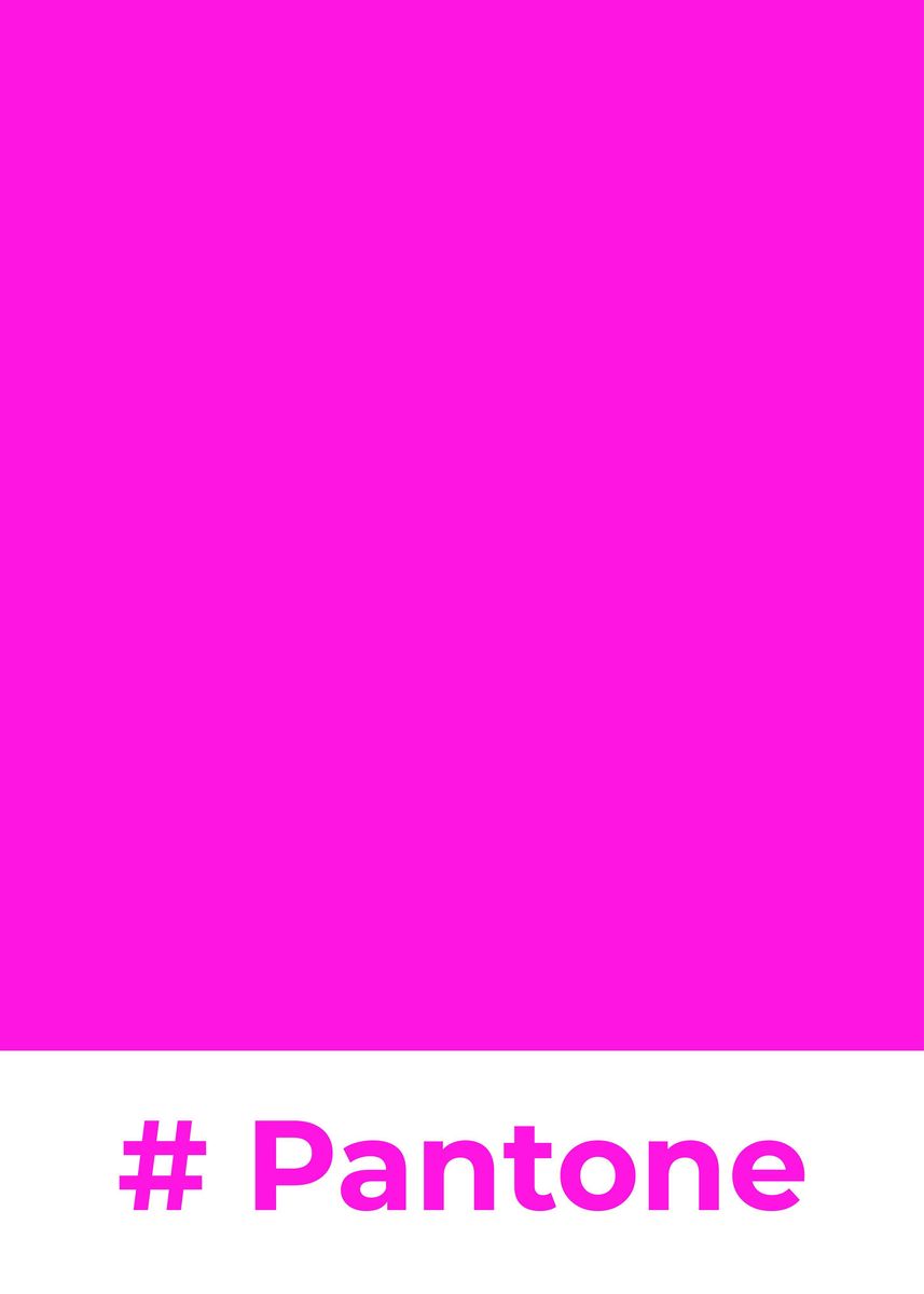 'Pink Color Simple' Poster, picture, metal print, paint by Deni Firkins ...