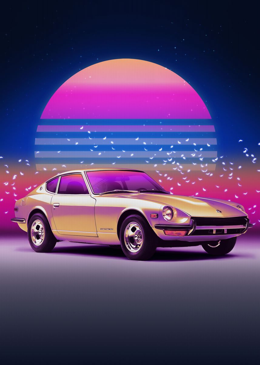 'Datsun 240z' Poster, picture, metal print, paint by Aliigal Artwork ...