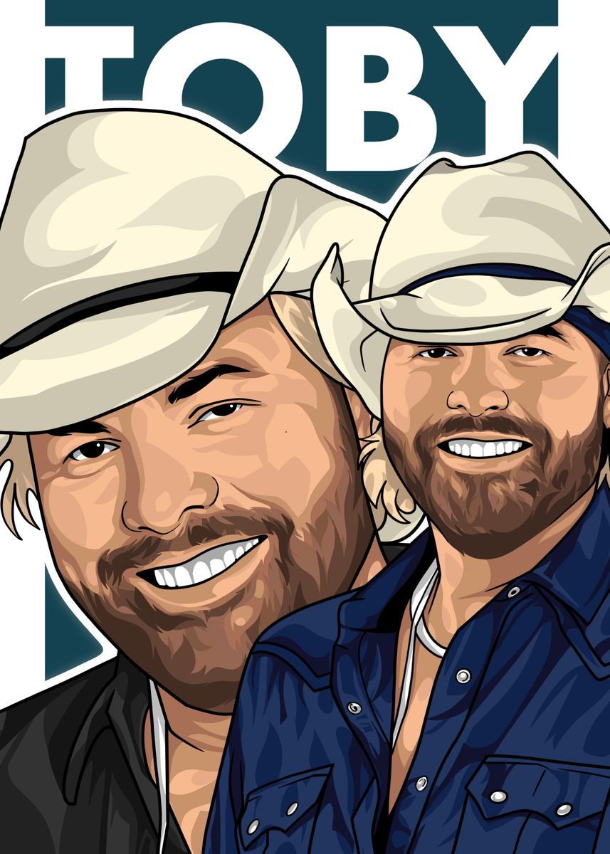 'Toby Keith ' Poster, picture, metal print, paint by Imad Madd | Displate