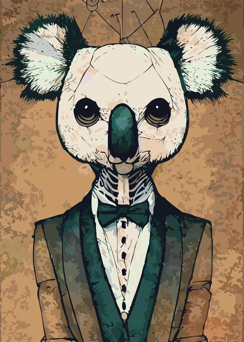 'Duke Dead Koala' Poster, picture, metal print, paint by der Mumpitz ...