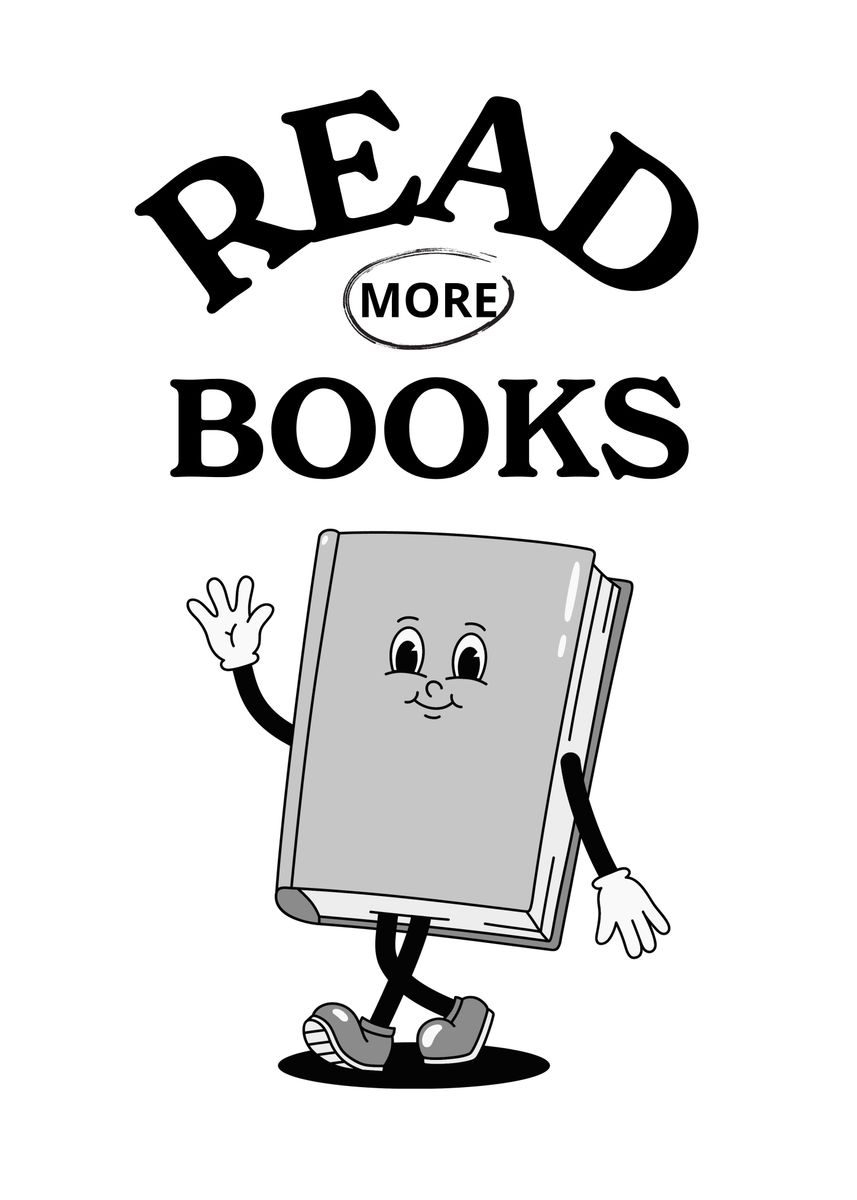 'Read More Books' Poster, picture, metal print, paint by EDSON RAMOS ...