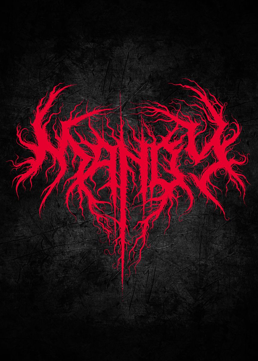 'Mandy Logo Red' Poster, picture, metal print, paint by Mandy-film ...