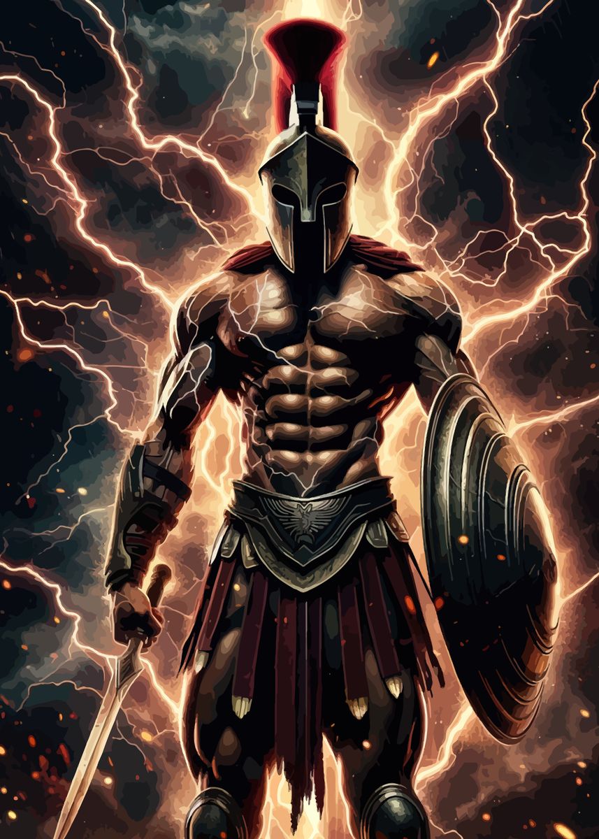 'Soldier spartan 300' Poster, picture, metal print, paint by Keps ...