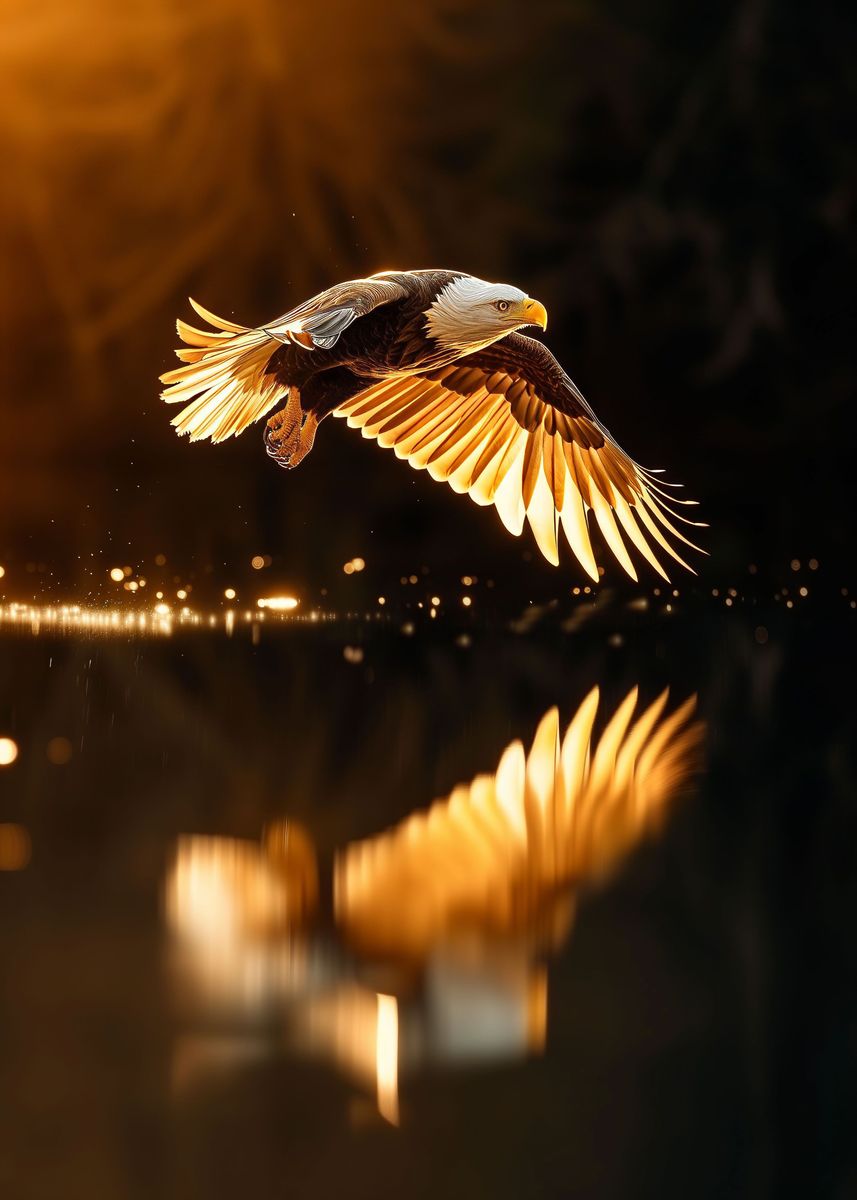 'Beautiful Magical Eagle' Poster, picture, metal print, paint by Frank ...