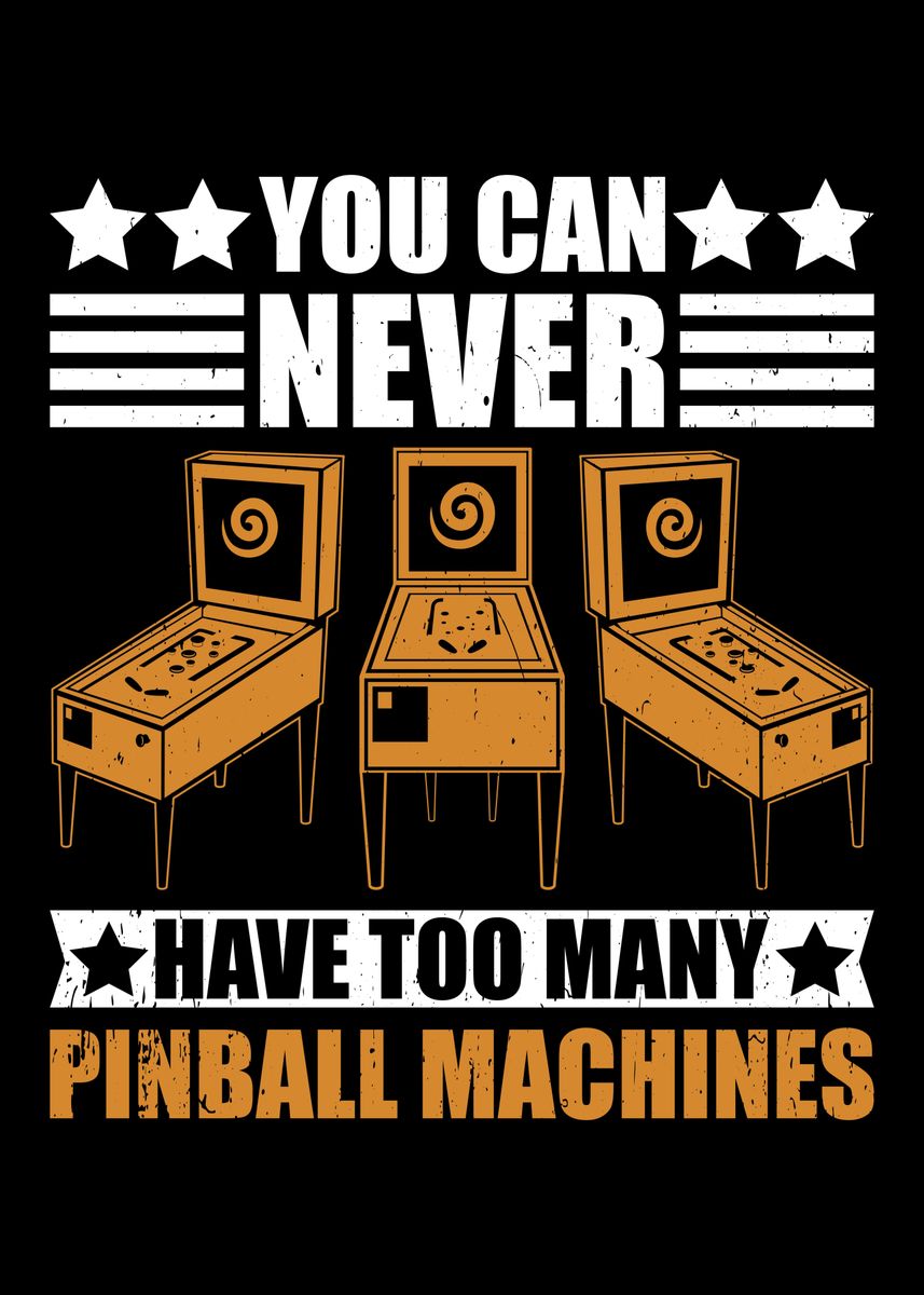 'Funny Pinball Machines' Poster, picture, metal print, paint by ...