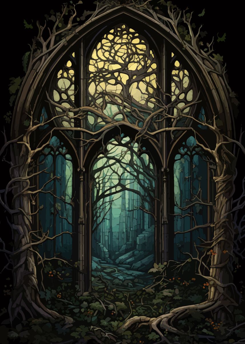 'Window into fantasy' Poster, picture, metal print, paint by Stefan ...