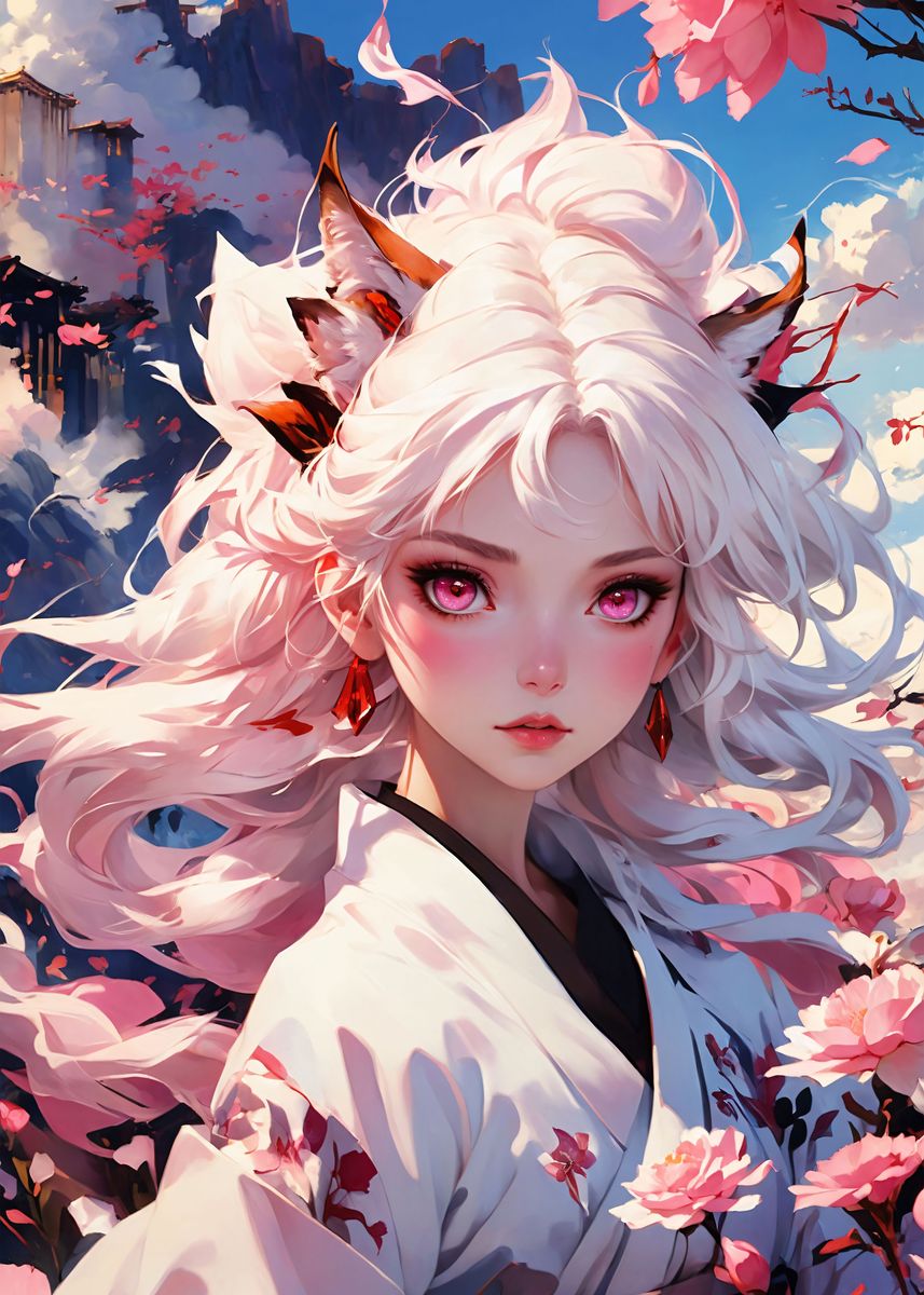 'Sakura ' Poster, picture, metal print, paint by Madooza | Displate