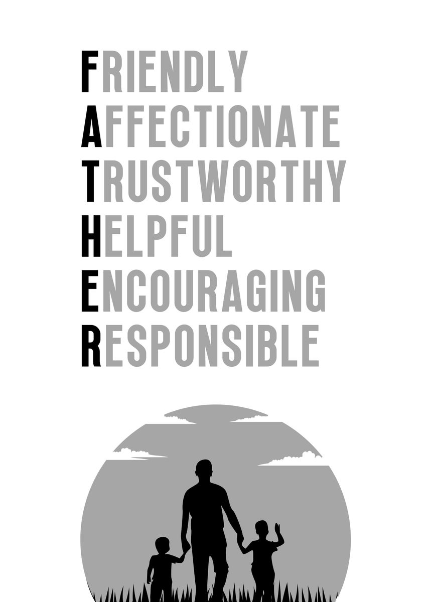 'Tribute to Fathers' Poster, picture, metal print, paint by Wezt Studio ...