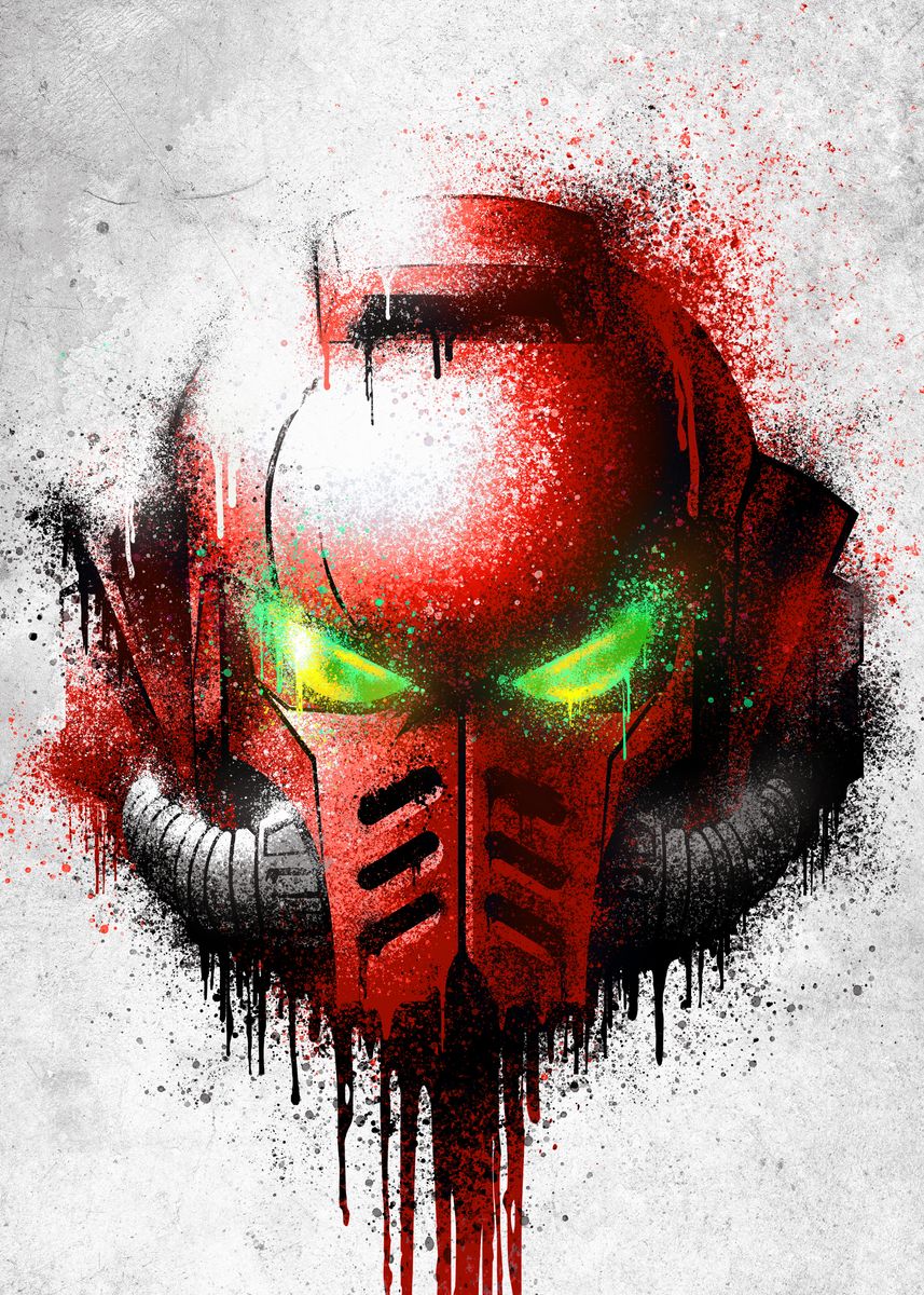 'Blood Angels Graffiti' Poster, picture, metal print, paint by ...