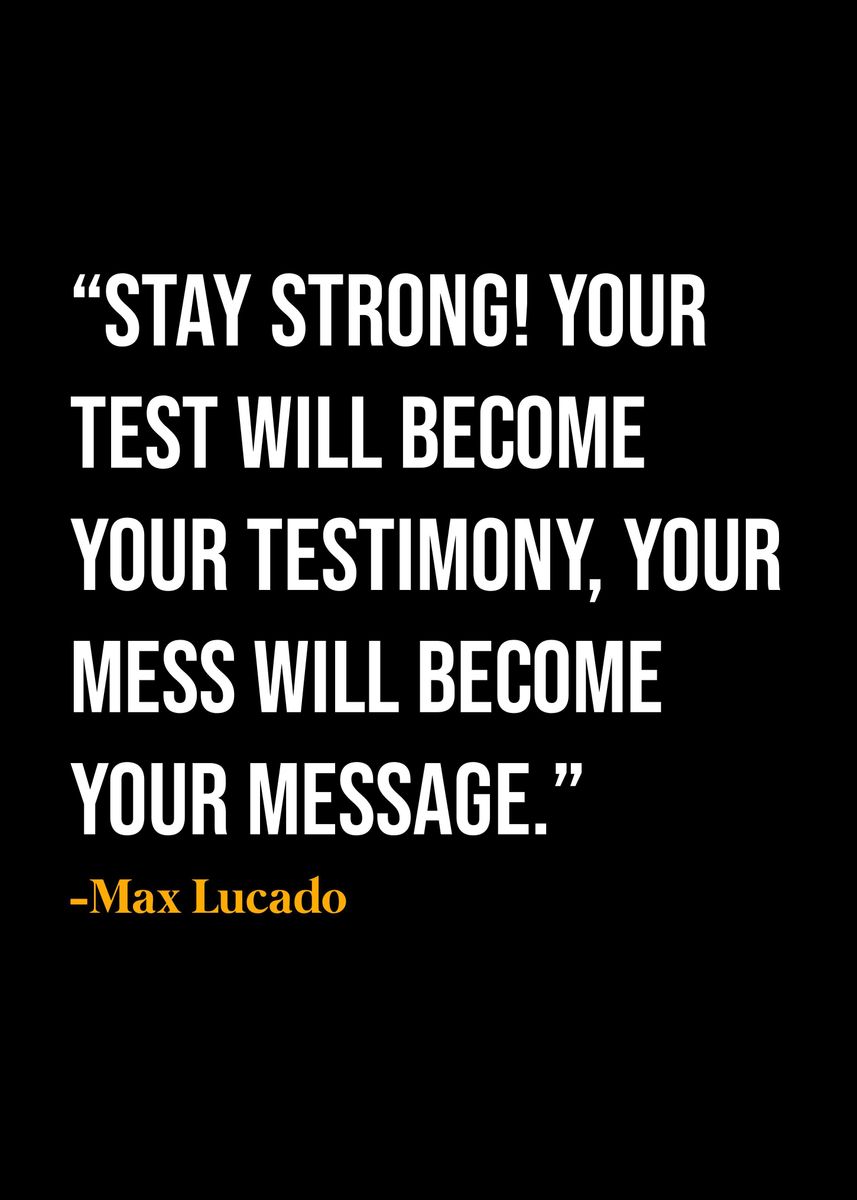 'Max Lucado Quotes ' Poster, picture, metal print, paint by KLIP ...