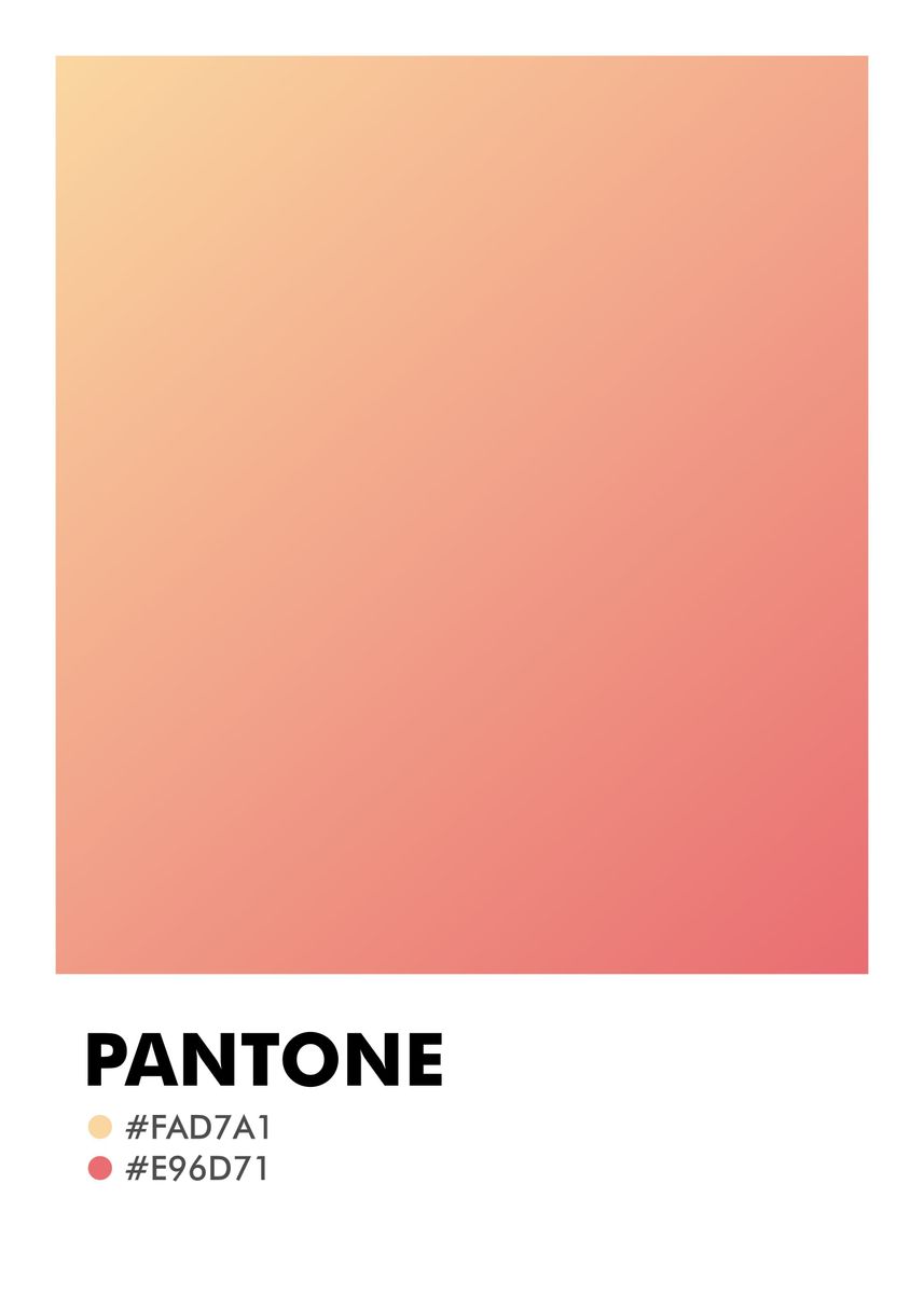 'PANTONE GRADIENT' Poster, picture, metal print, paint by Masahiro Art ...