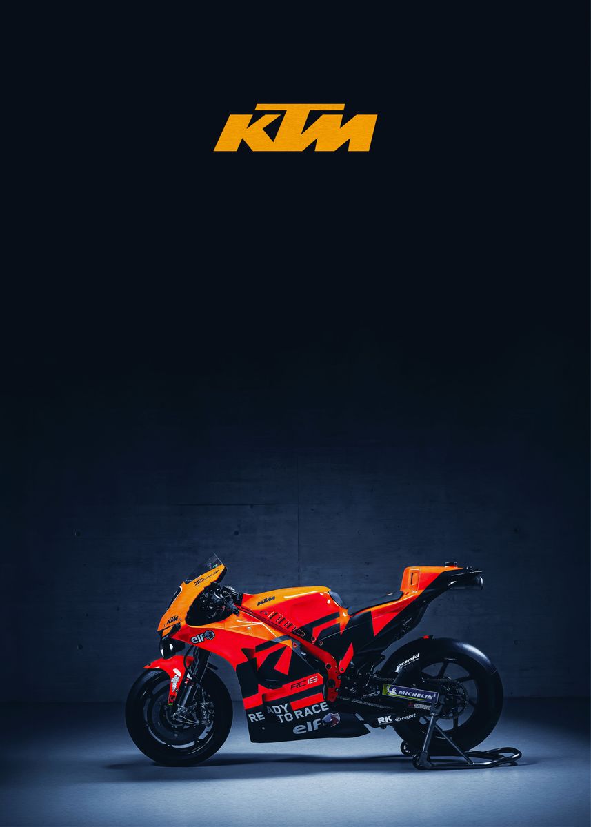 'KTM RC16' Poster, picture, metal print, paint by Lee Rocks | Displate