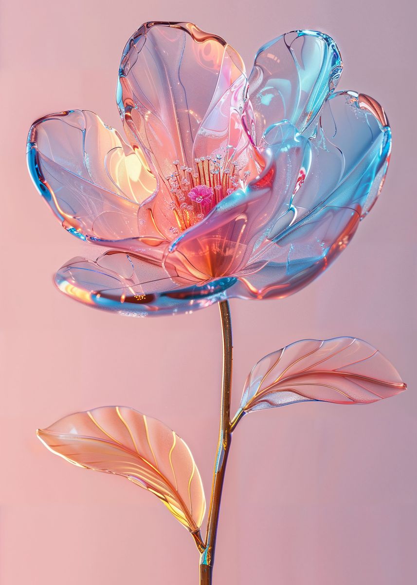 'Candy Bloom' Poster, picture, metal print, paint by Mr Relative | Displate