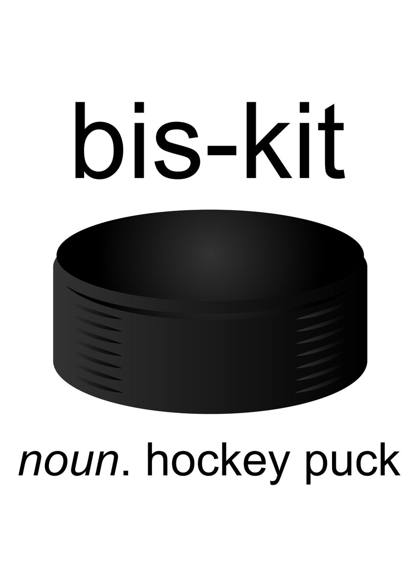 'Hockey Puck Definition' Poster, picture, metal print, paint by ...