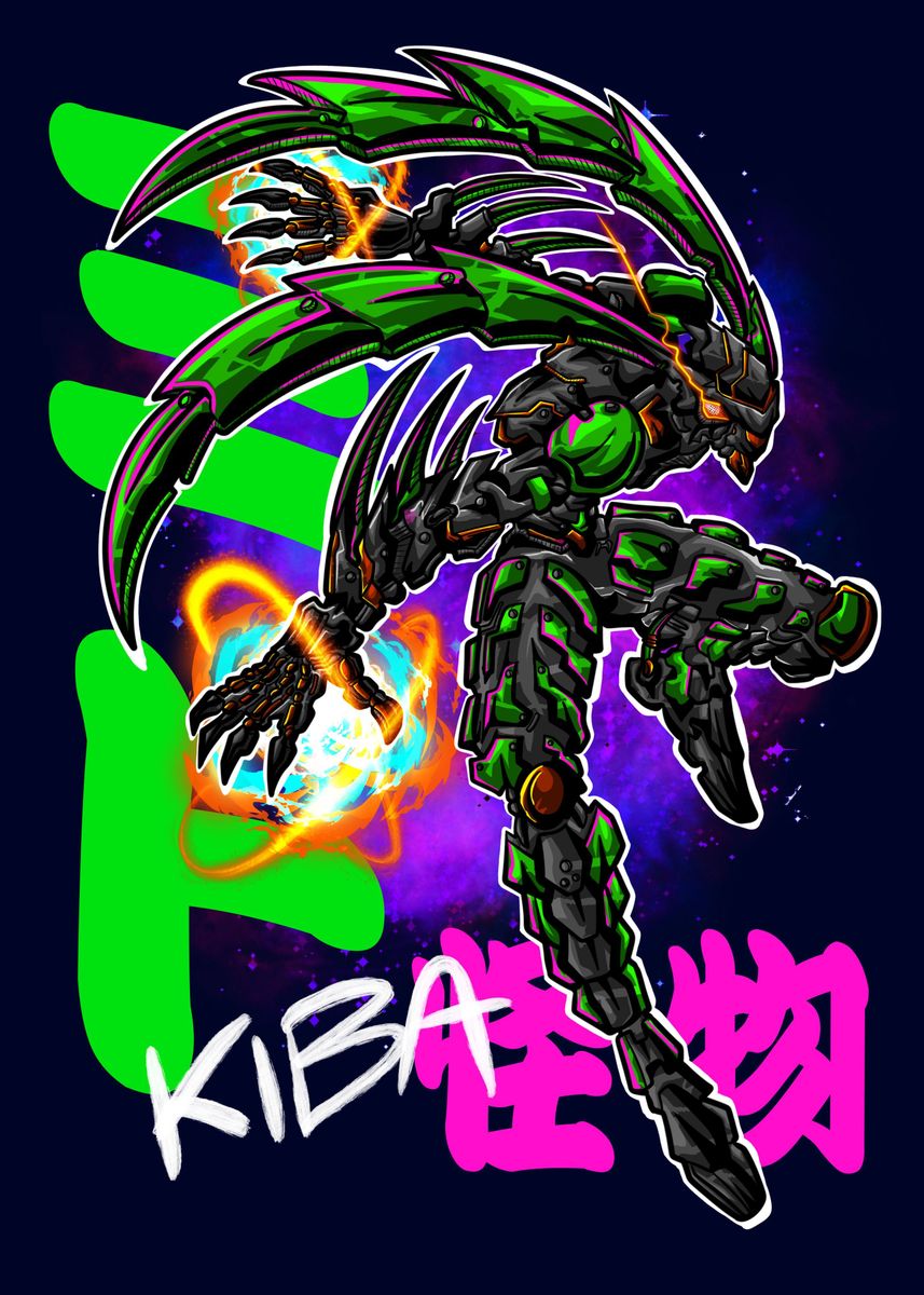 'Mido Kiba The Monster' Poster, picture, metal print, paint by Arychie ...